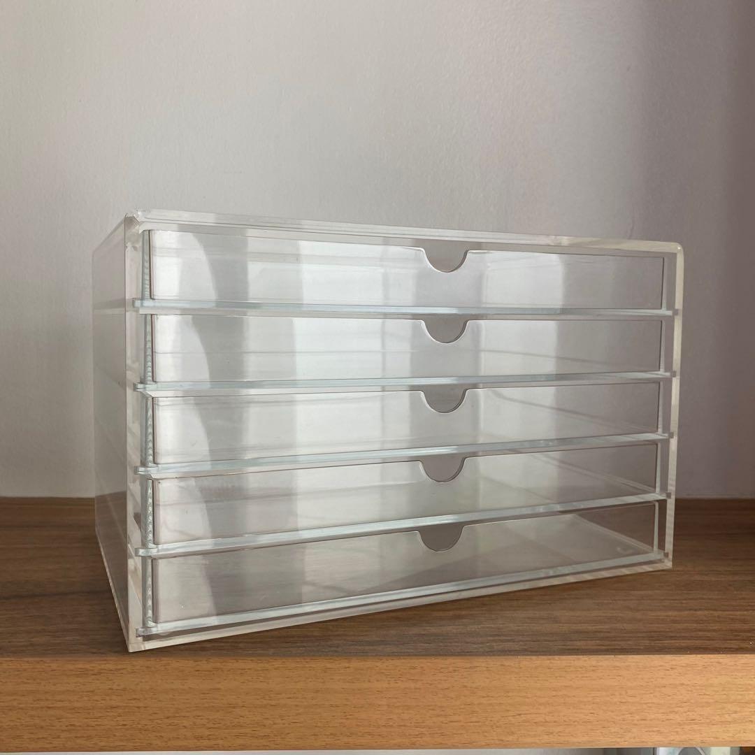 [ORIGINAL] Muji Acrylic Storage Unit | 5-Drawer, Furniture & Home ...