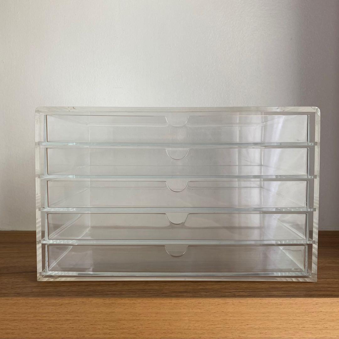 [ORIGINAL] Muji Acrylic Storage Unit | 5-Drawer, Furniture & Home ...