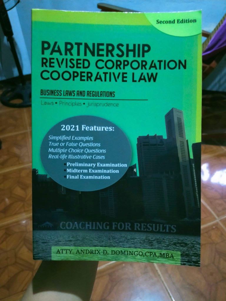 Partnership revised corporation cooperative law, Hobbies & Toys, Books ...