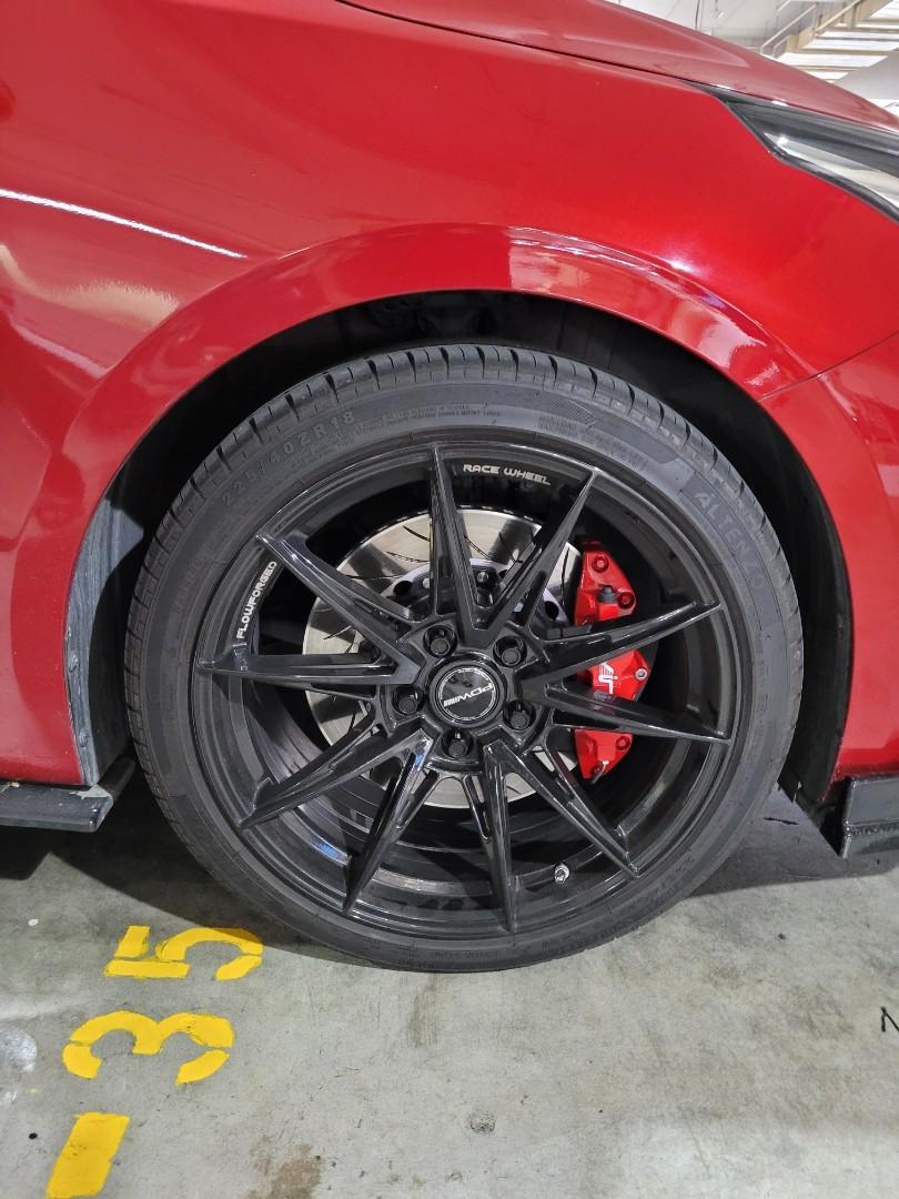 PDW 18 Inch Rims with Tyres, Car Accessories, Tyres & Rims on Carousell