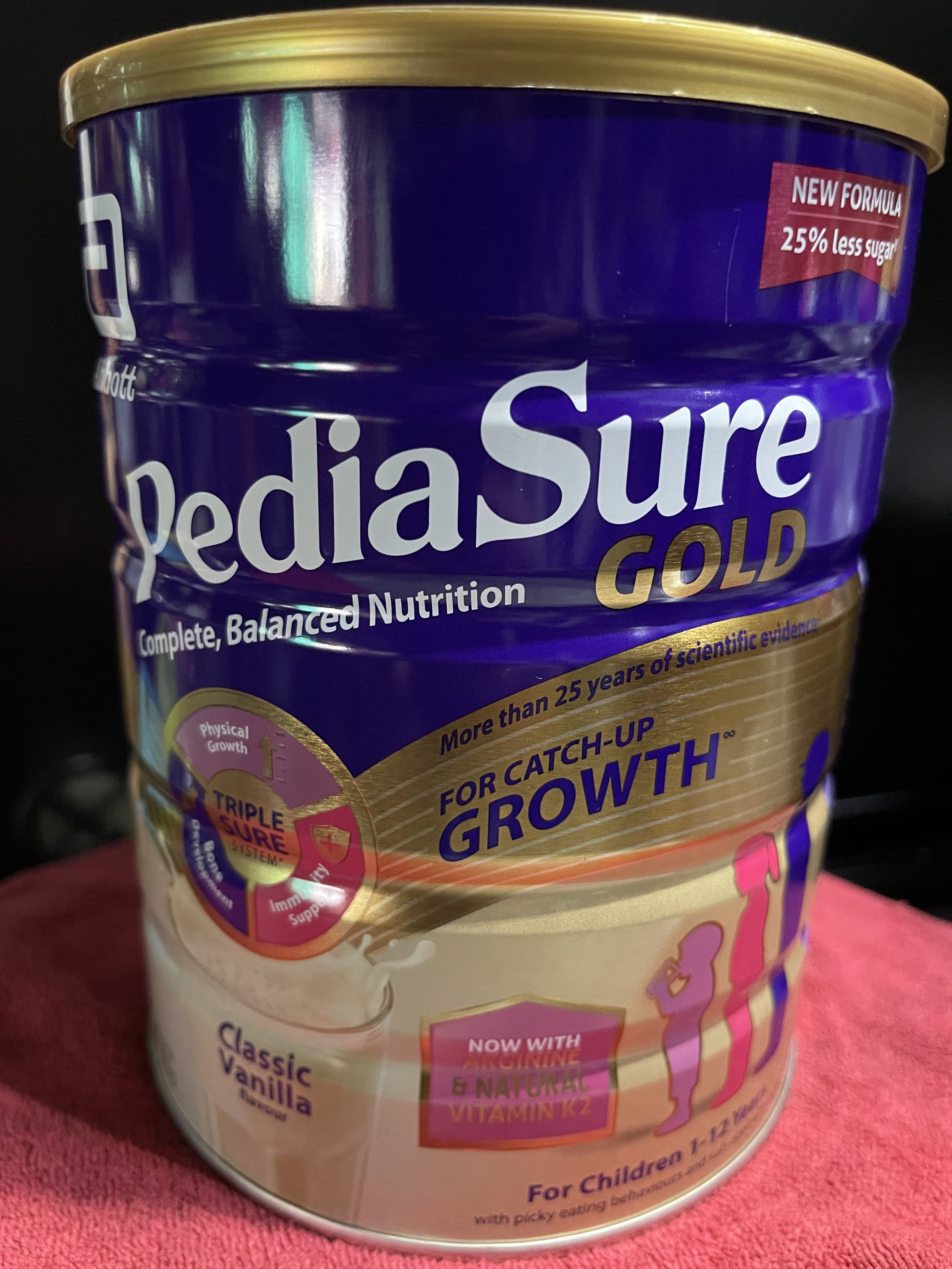 Pediasure Milk Powder Vanilla 850g (Less Sugar), Babies & Kids, Nursing ...