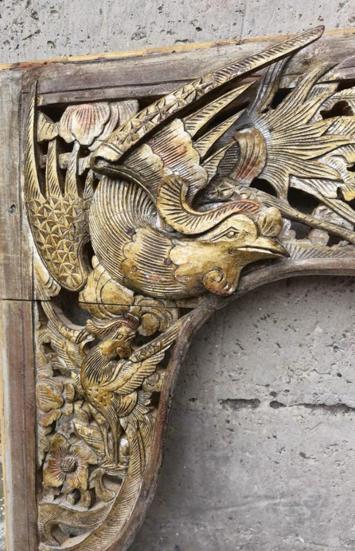 Peranakan Bed arch ornament wood carving., Hobbies & Toys, Memorabilia ...