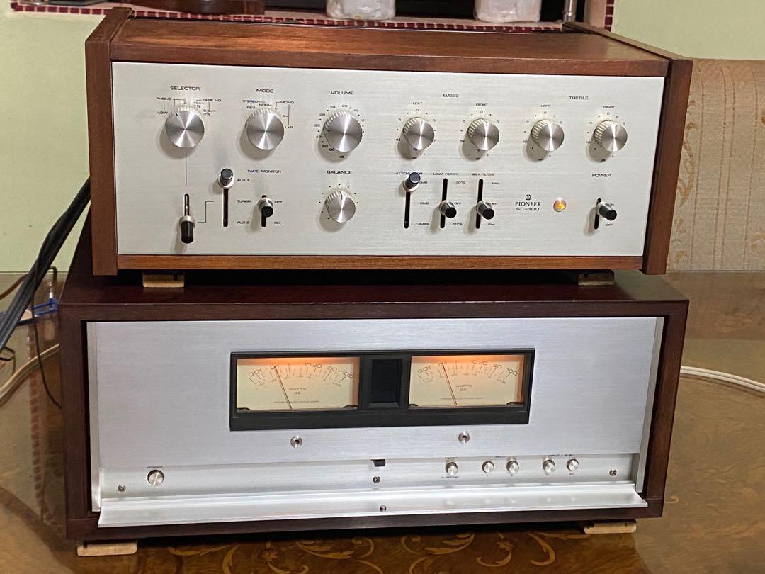Pioneer exclusive M4 class A power amp Pioneer C-100 pre, Audio ...