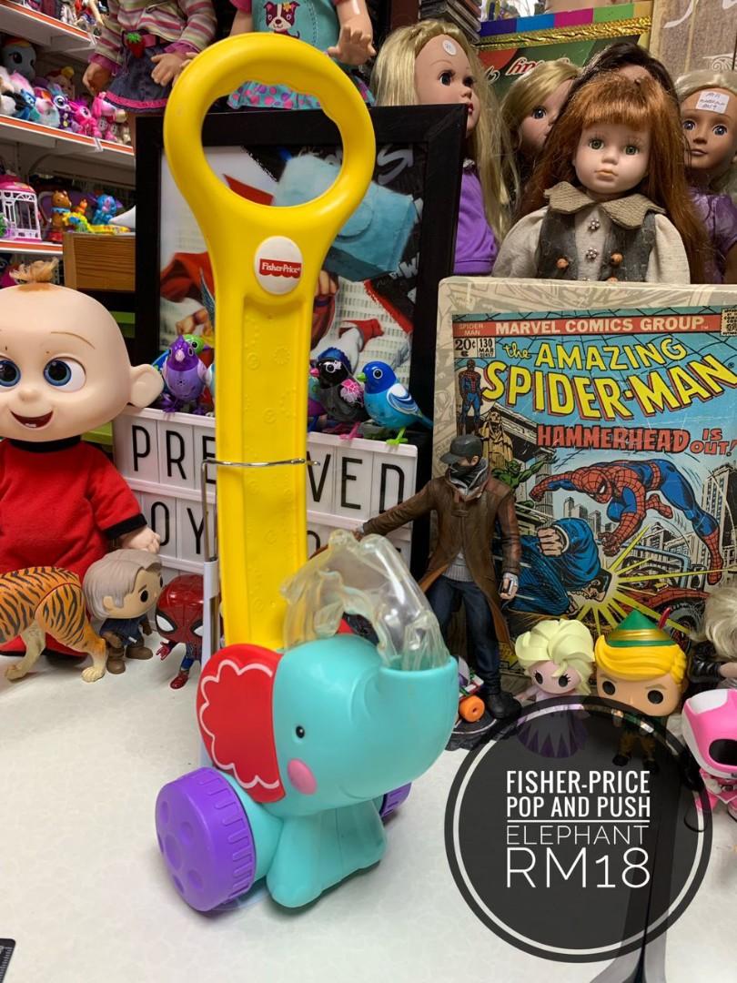 Pop n Push Elephant, Hobbies & Toys, Toys & Games on Carousell