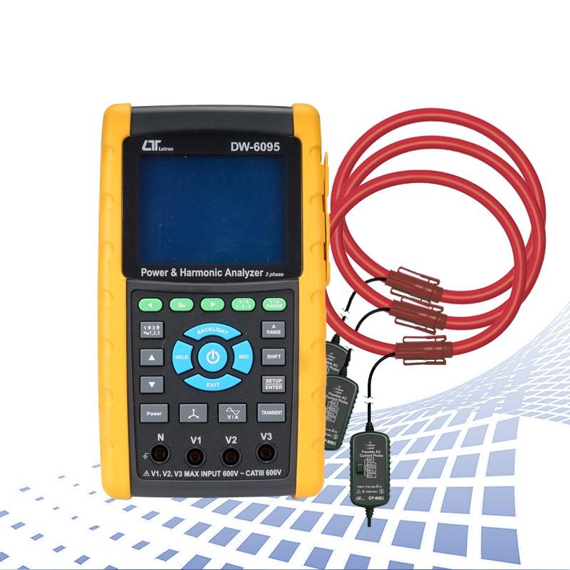 PQA with Harmonics, 6000A, Power Quality Analyzer, 3-Phase Power Analyzer, Lutron, DW-6095 ...
