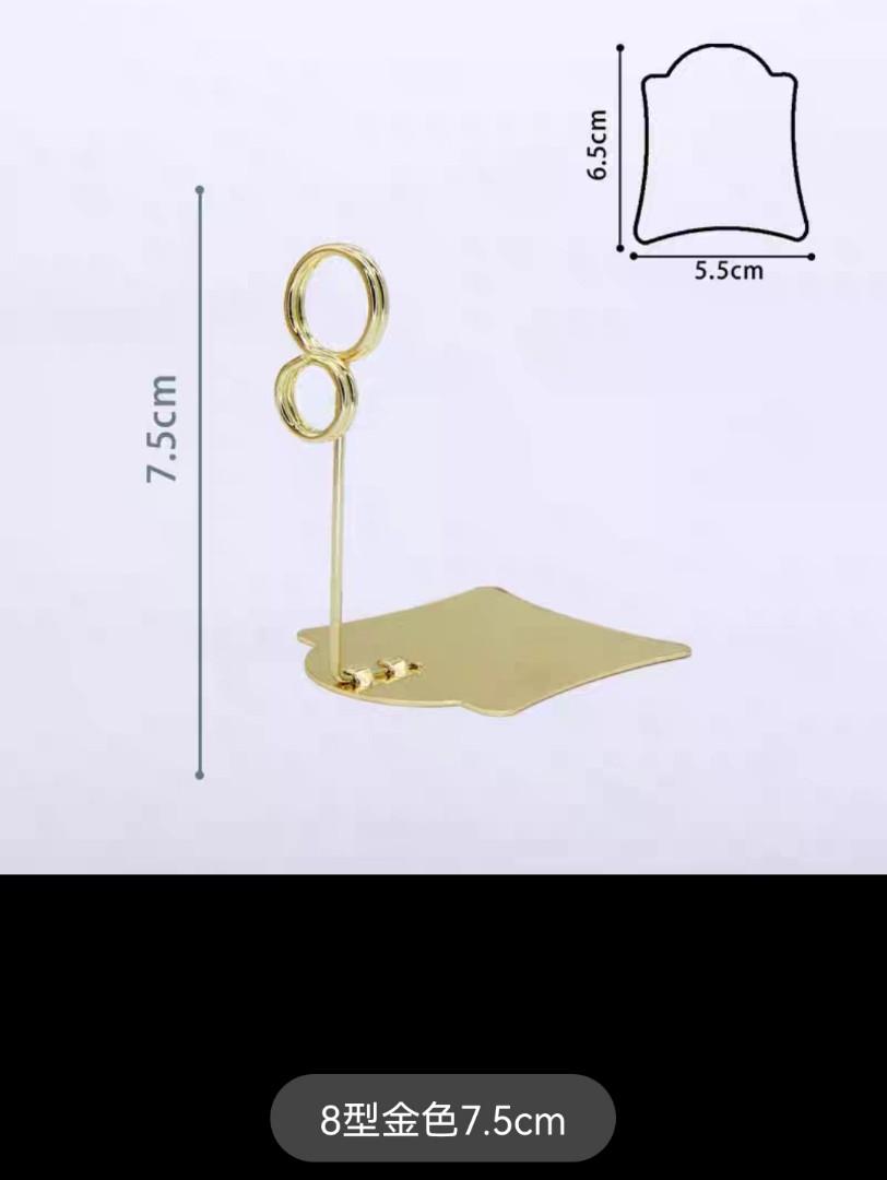 Price Tag Display Stand - Gold, Everything Else on Carousell