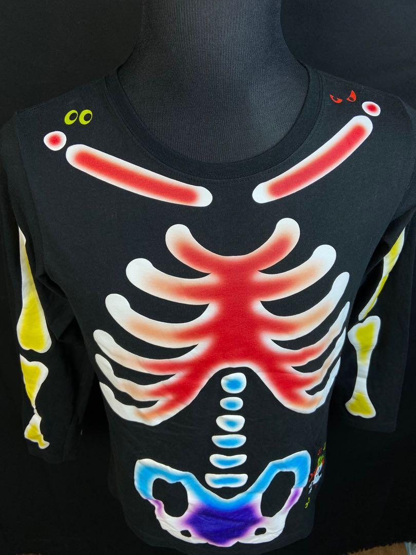 rare disney skeleton mirror print, Men's Fashion, Tops & Sets, Tshirts ...