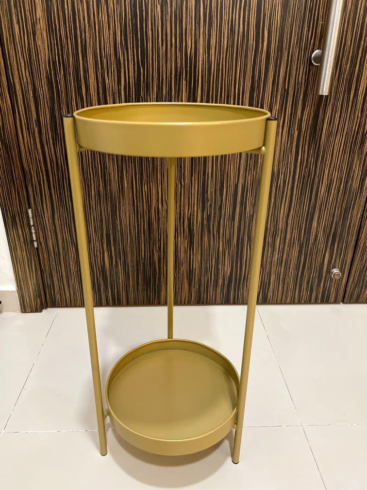 [Rare] Golden Shelving with removable tray, Furniture & Home Living ...