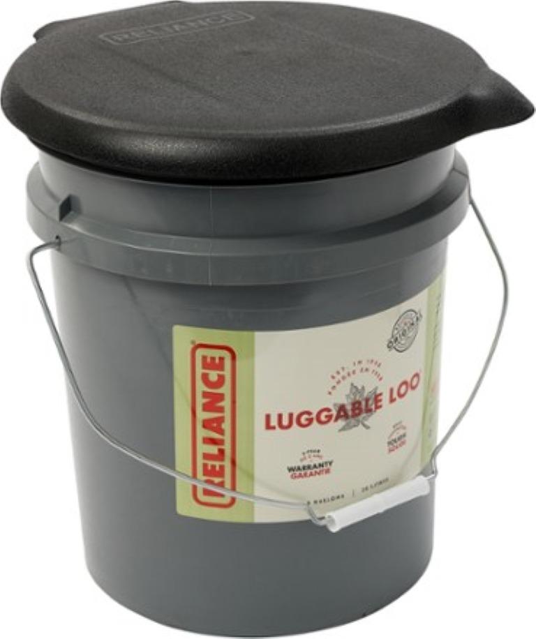 5 GALLONS RELIANCE PRODUCTS Luggable Loo Portable Toilet Bucket Style ...