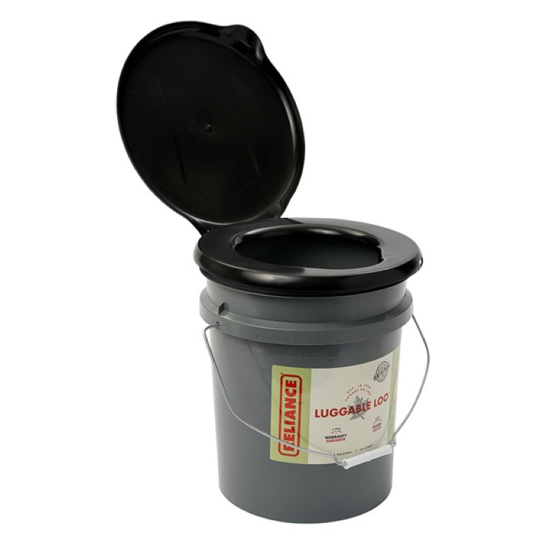 5 GALLONS RELIANCE PRODUCTS Luggable Loo Portable Toilet Bucket Style ...