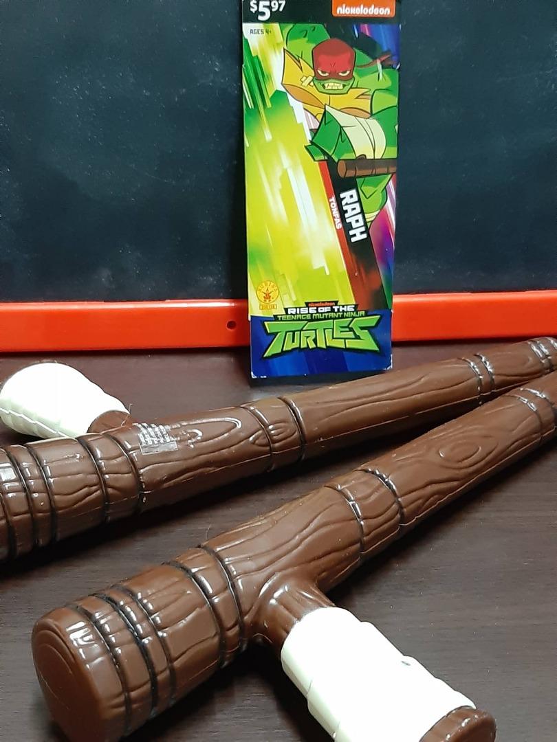 Rise of the Teenage Mutant Ninja Turtles-Raphael's Tonfas, Hobbies & Toys, Toys & Games on Carousell