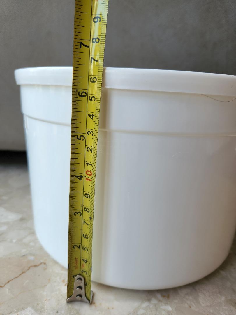 Round Ice Cream Tubs Container for Storage (6L Capacity), Furniture ...