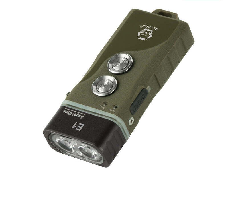 Rovyvon Angel Eyes E1 混能 USB-C AAA 匙扣燈, 運動產品, 行山及露營 - Carousell