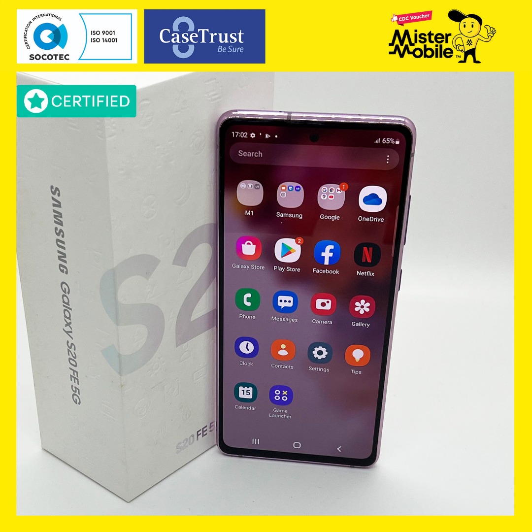 Samsung Galaxy S20 FE 5G 256 256GB Lavender Used Local Set, Mobile Phones & Gadgets, Mobile ...