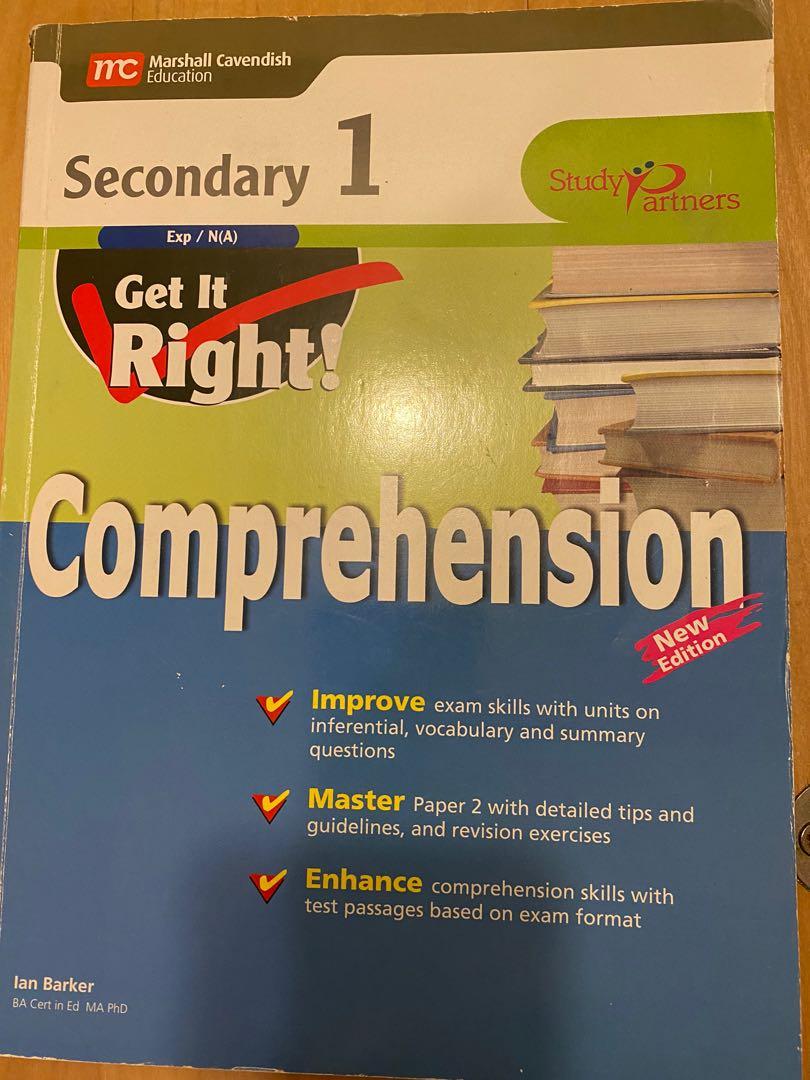 Secondary 1 English Comprehension 中一 英文閱讀理解, 興趣及遊戲, 書本 & 文具, 補充練習 ...