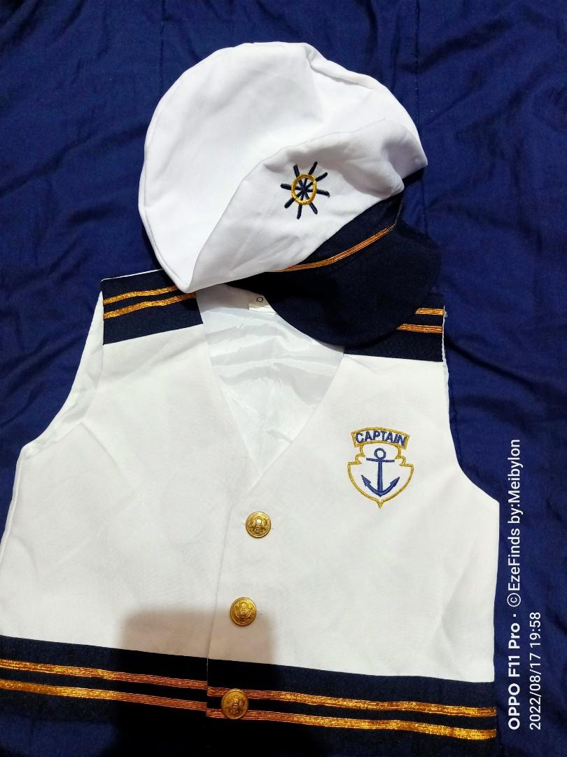 Ship Captain Sailor Seaman Costume for Kids, Babies & Kids, Babies ...