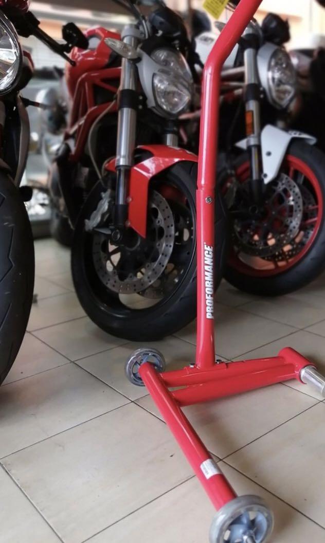 Single Arm Paddock stand, Motorcycles, Motorcycle Accessories on Carousell