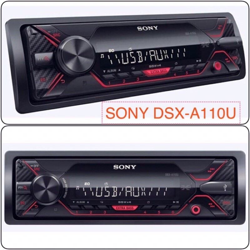 Sony Car Player DSX-A110U Single Din FM USB Car Digital Media Player ...