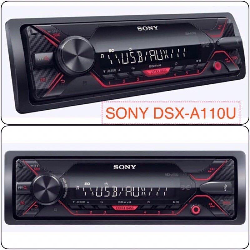 Sony Car Player DSX-A110U Single Din FM USB Car Digital Media Player, Auto Accessories on Carousell
