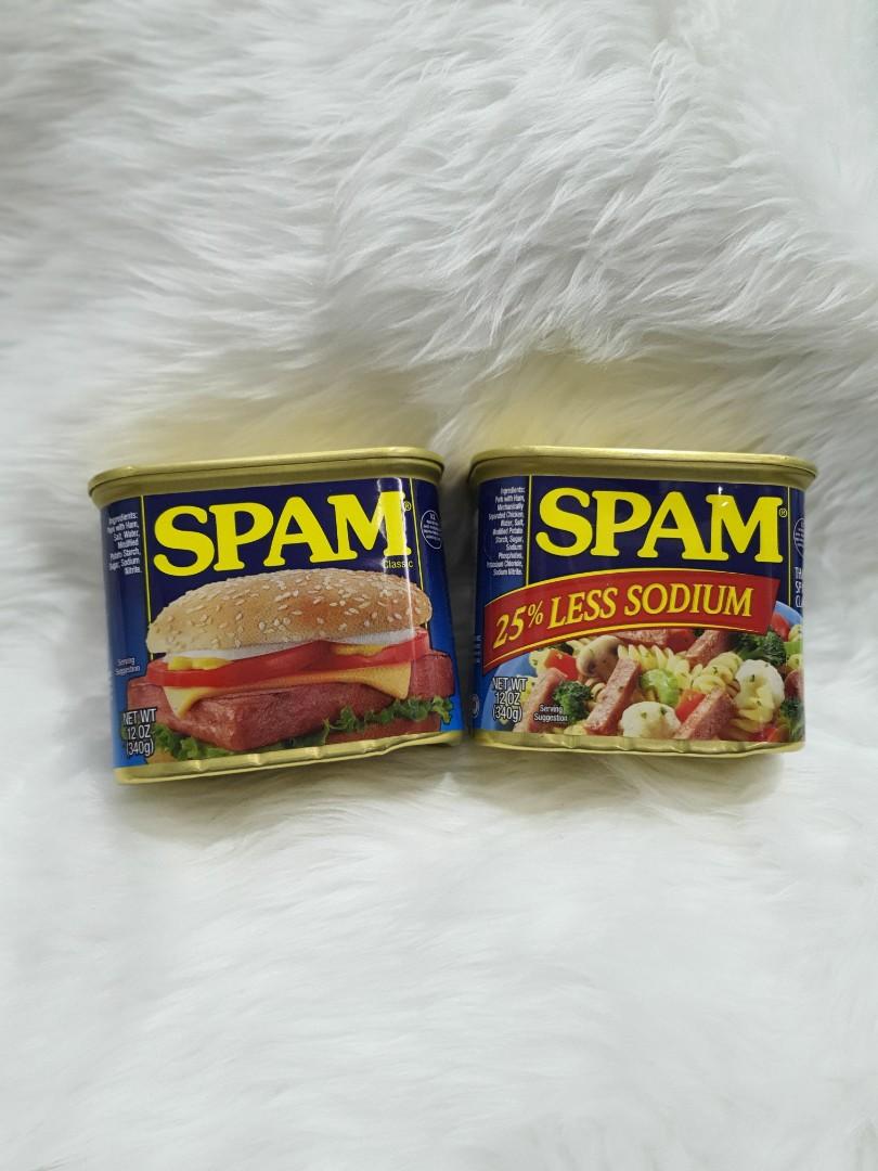 SPAM Less Sodium, Food & Drinks, Packaged & Instant Food on Carousell