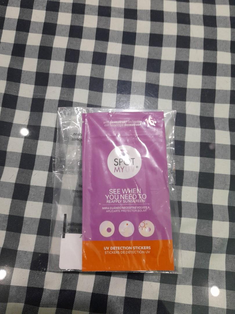 Spot My UV, UV detection stickers, sunscreen reapply stickers, Beauty ...