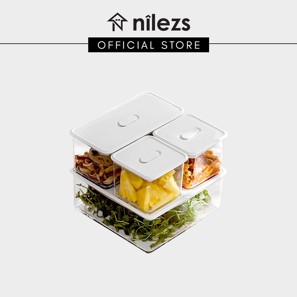 Stackable Fridge Food Container, Fridge Plastic Organizer, Refrigerator ...