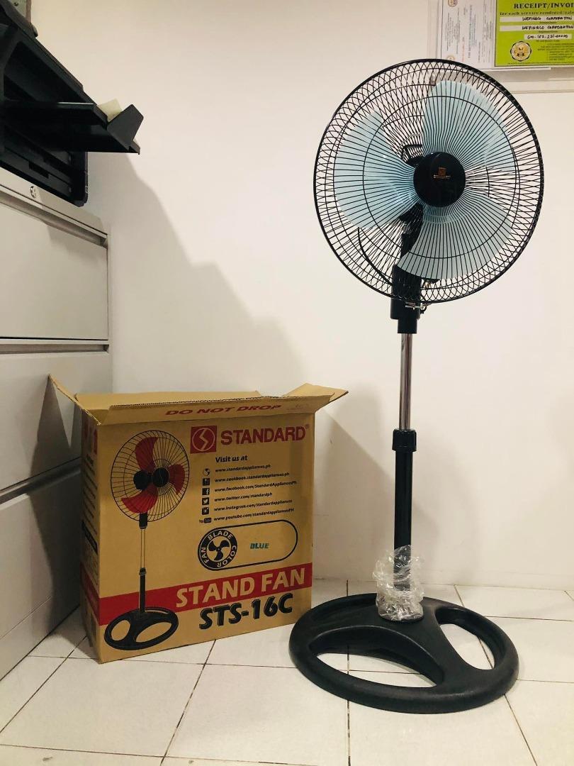 Standard 16" Electric Stand Fan Normal Blade STS-16C, Furniture & Home ...