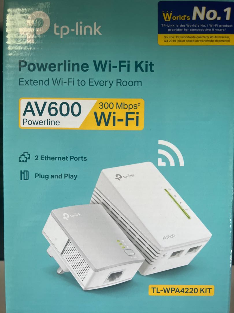TL-WPA4220 KIT AV600 Powerline extender, Computers & Tech, Parts ...