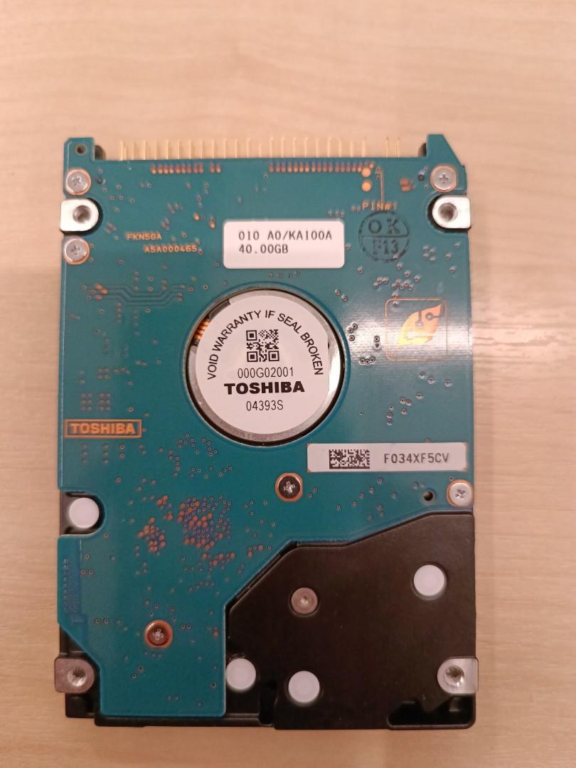 Toshiba IDE Hard Disk 2.5, Computers & Tech, Parts & Accessories, Hard ...