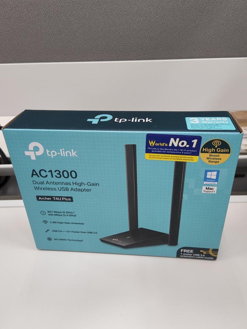 TP Link AC1300 Dual Antenna High Gain Wireless USB Adaptor, Computers ...