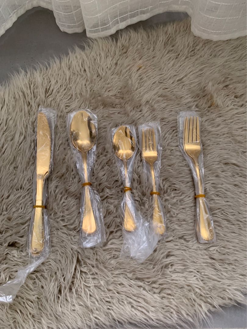 Tribal cooking silver set utensils, Furniture & Home Living ...