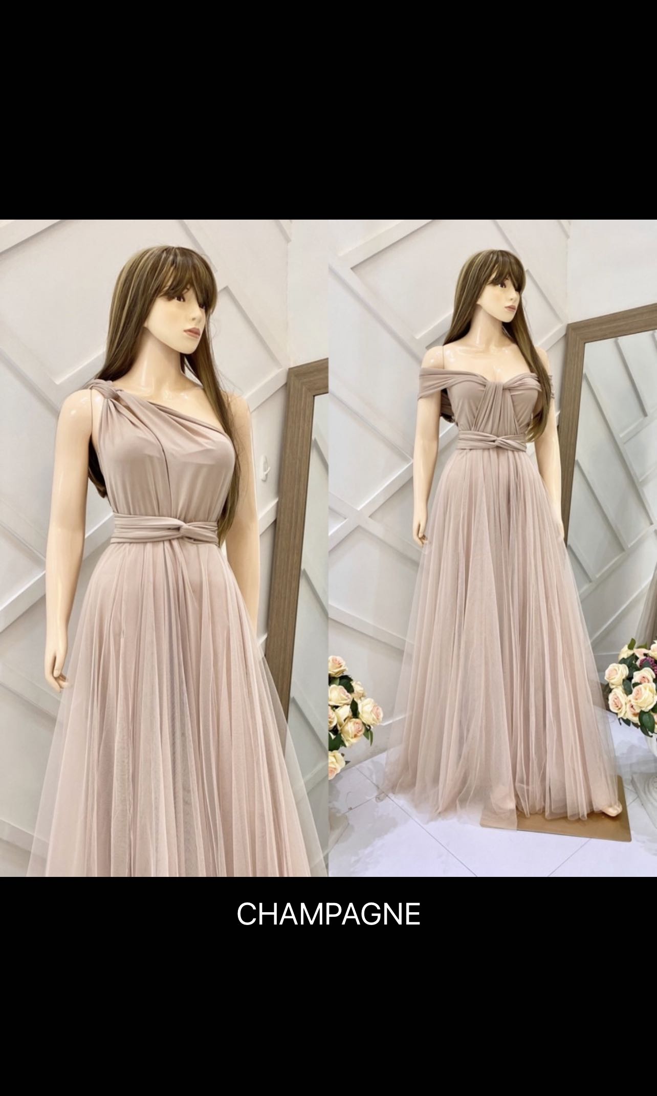 Tulle Infinity Gown, Women's Fashion, Dresses & Sets, Evening dresses ...