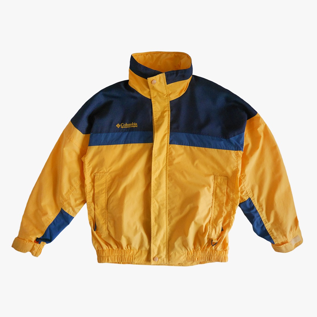 Vintage Columbia Men's Full Zip Yellow Windbreaker Jacket, Men's ...