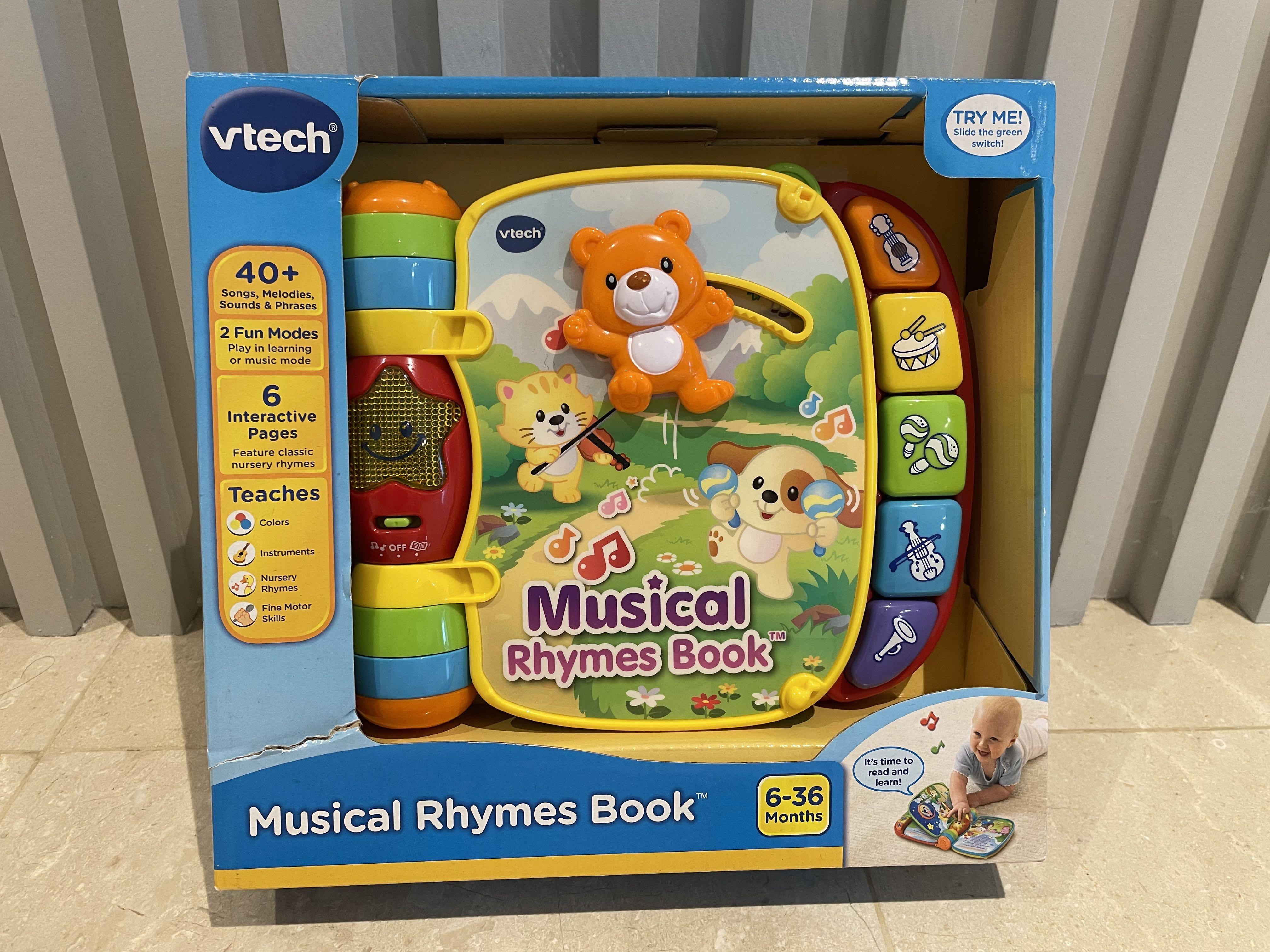 Vtech Musical Rhyme Book, Babies & Kids, Infant Playtime on Carousell