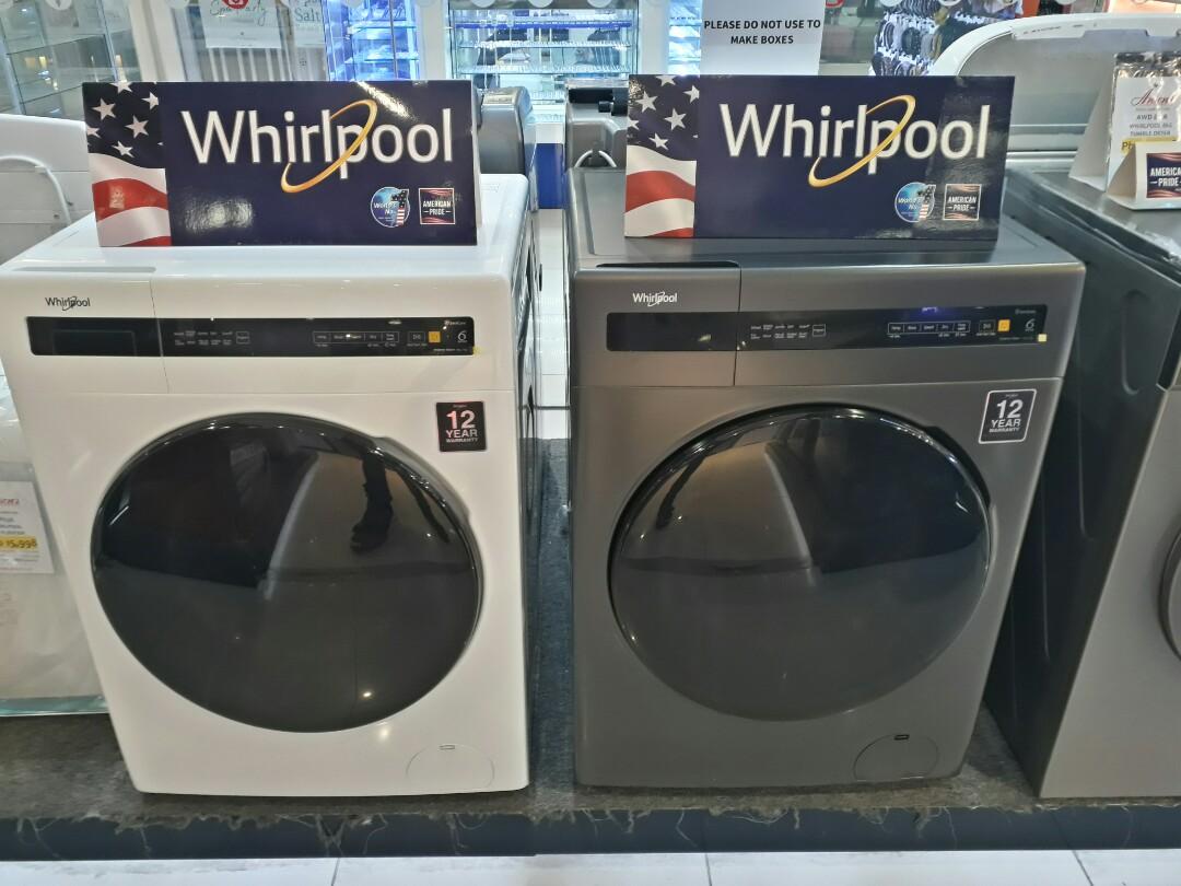 Whirlpool Inverter Washing Machine Fully Automatic Frontload WWEB8503BW ...