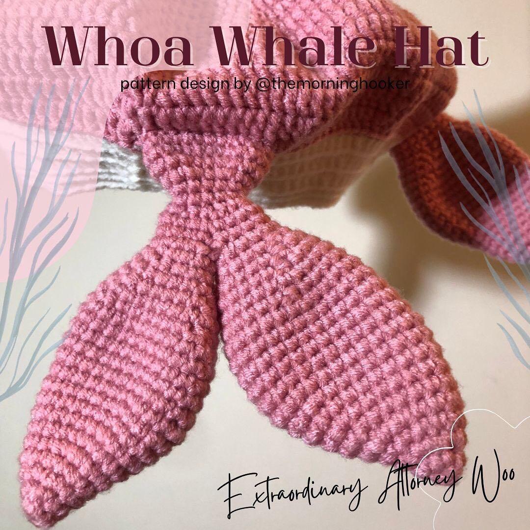 WHOA WHALE HAT (Crochet) Beret Hat Extraordinary Attorney Woo EOAW ...