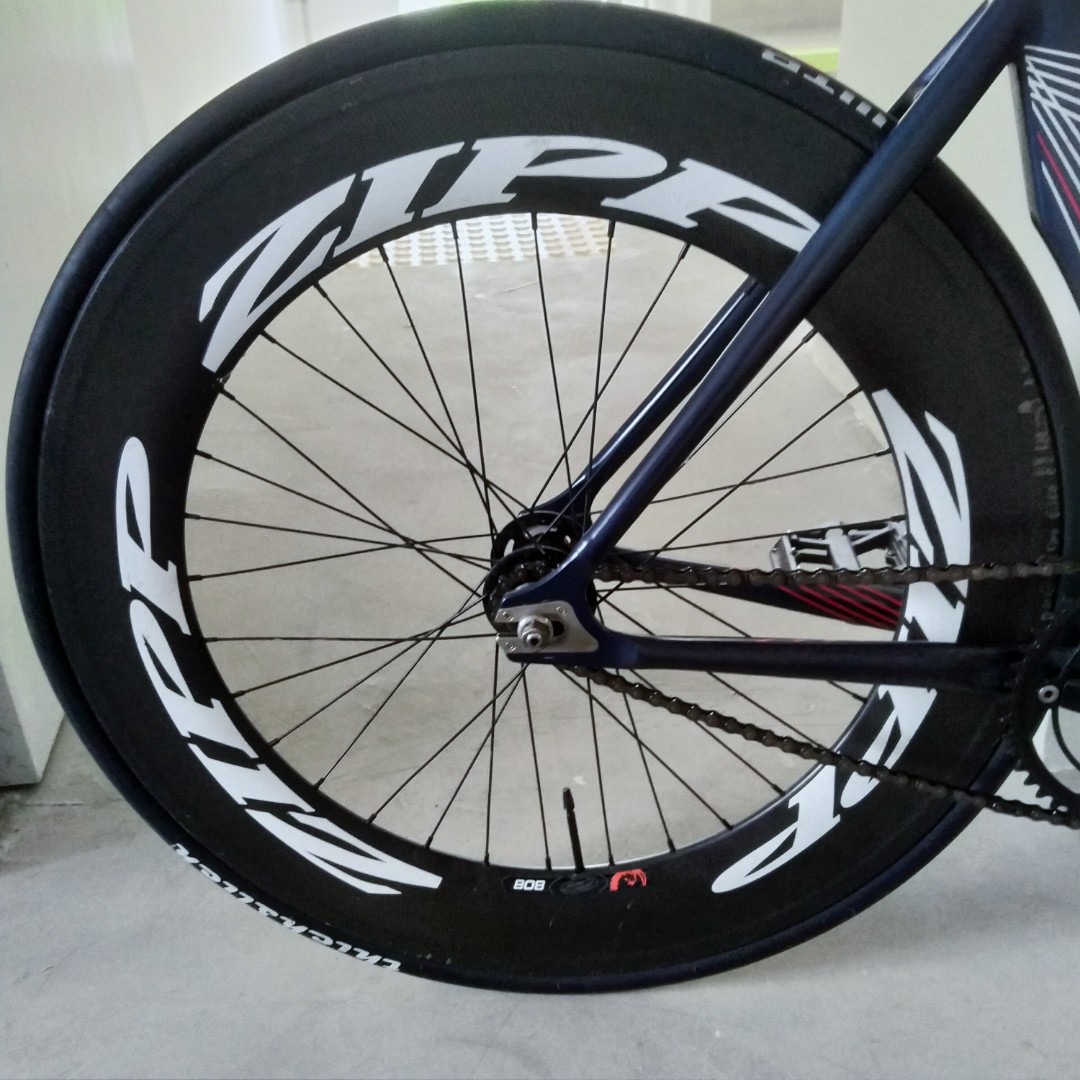 88mm Carbon Rear Wheel Fixie, Sports Equipment, Bicycles & Parts, Parts ...