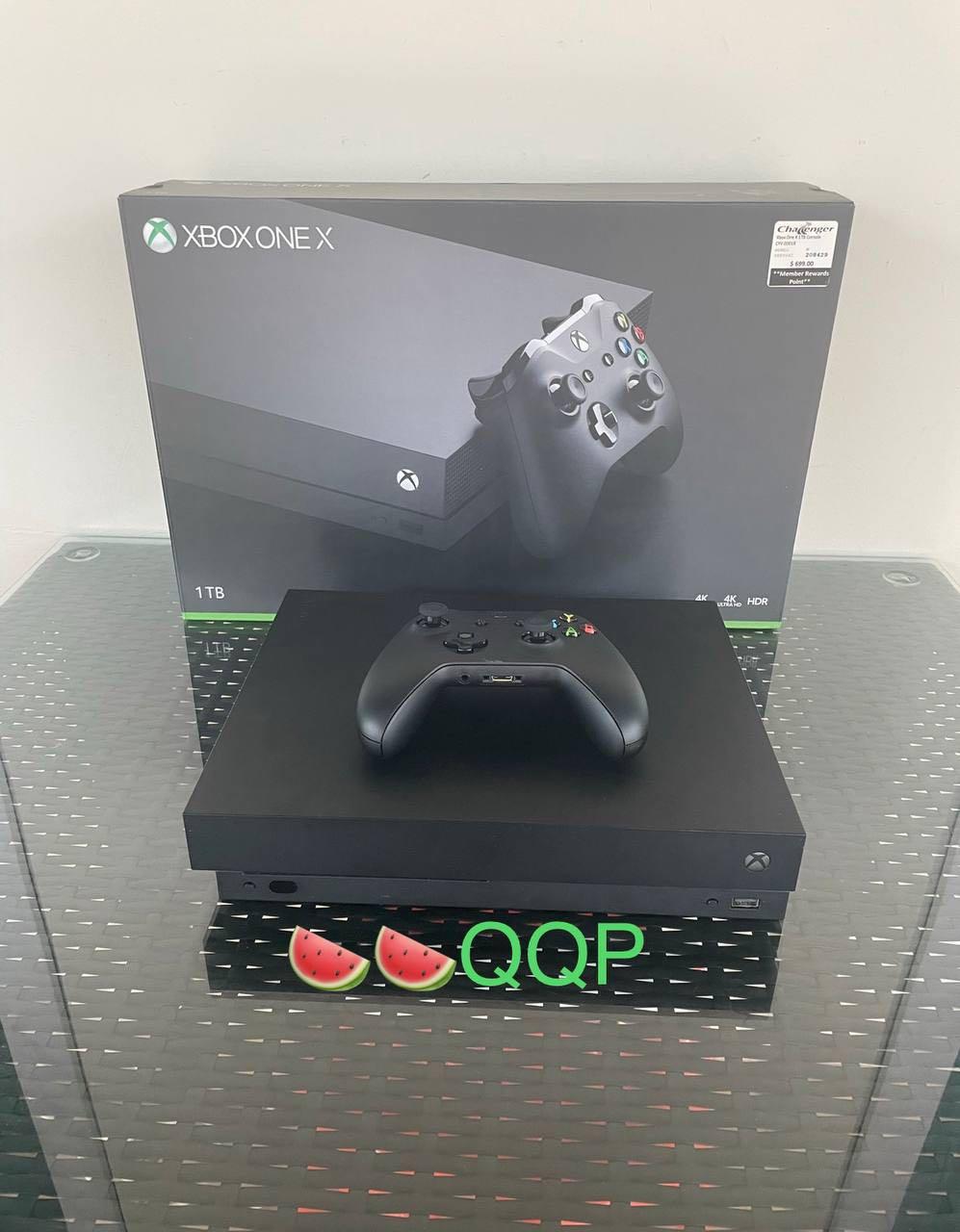 Xbox One X Console + free game, Video Gaming, Video Game Consoles, Xbox ...