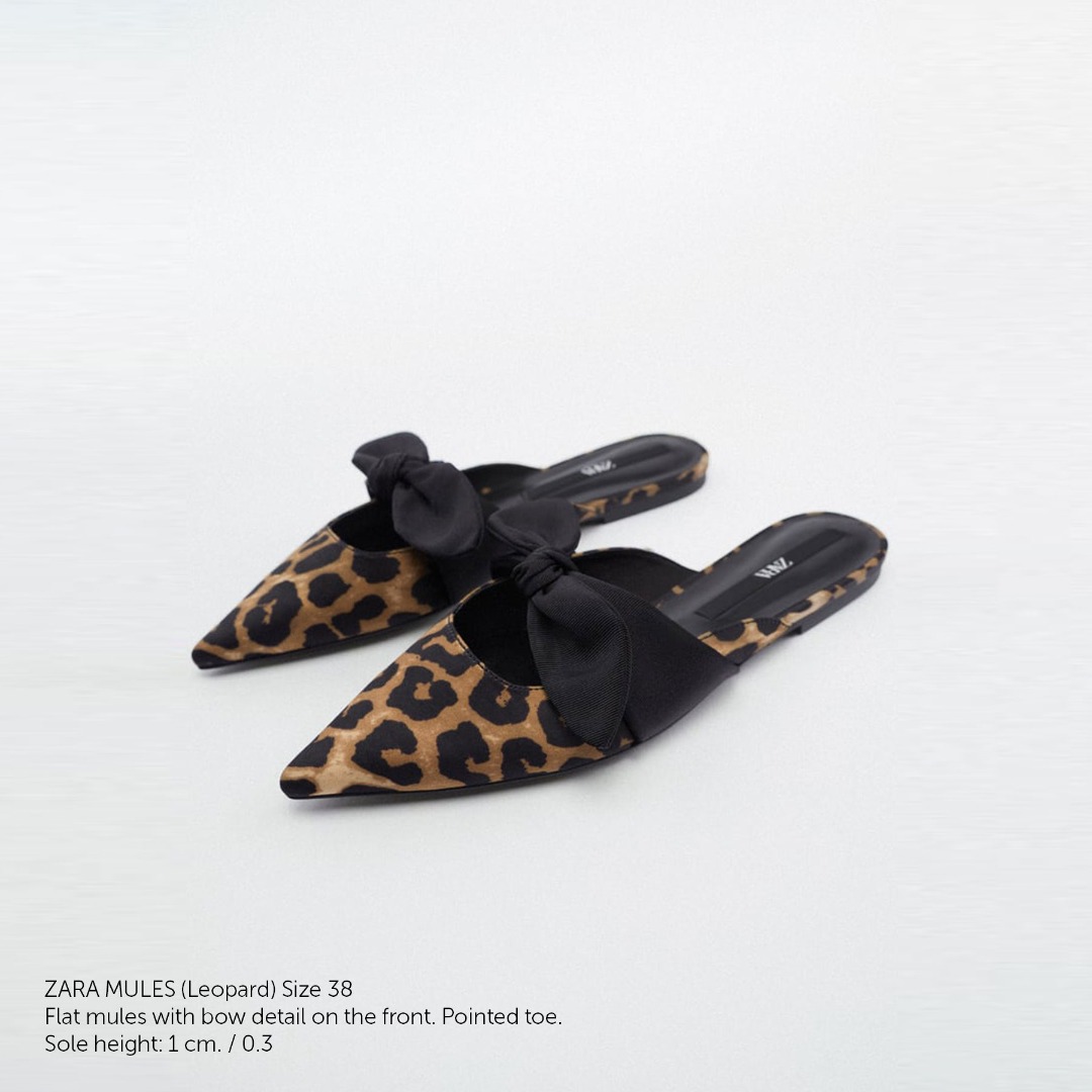 ZARA MULES, Women's Fashion, Footwear, Flats & Sandals on Carousell