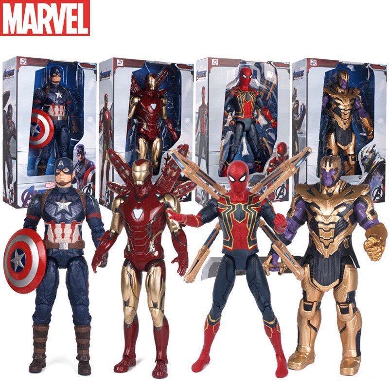 ZD TOYS 14 inches Marvel Avengers Spiderman Warmachine Thanos Captain ...