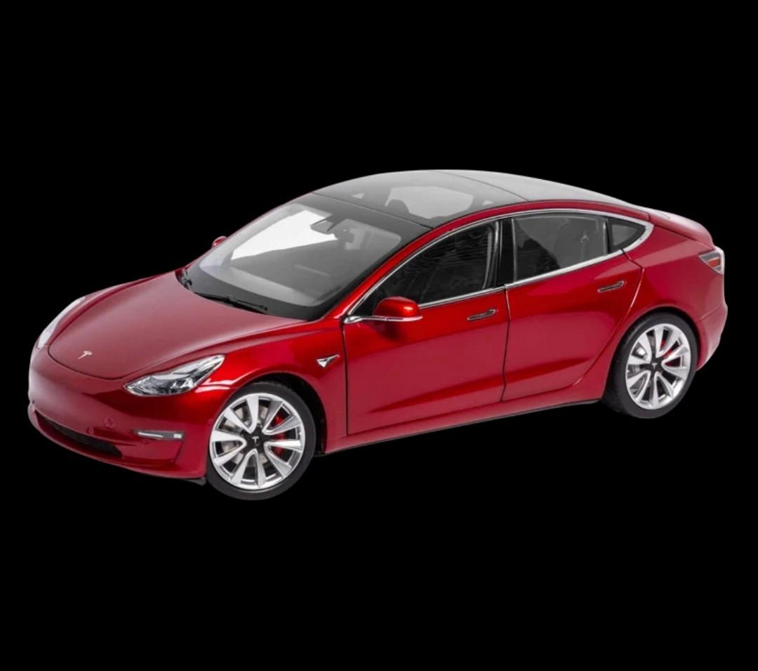 1:18 1/18 Tesla Model 3 M3 display model car, Hobbies & Toys, Toys ...