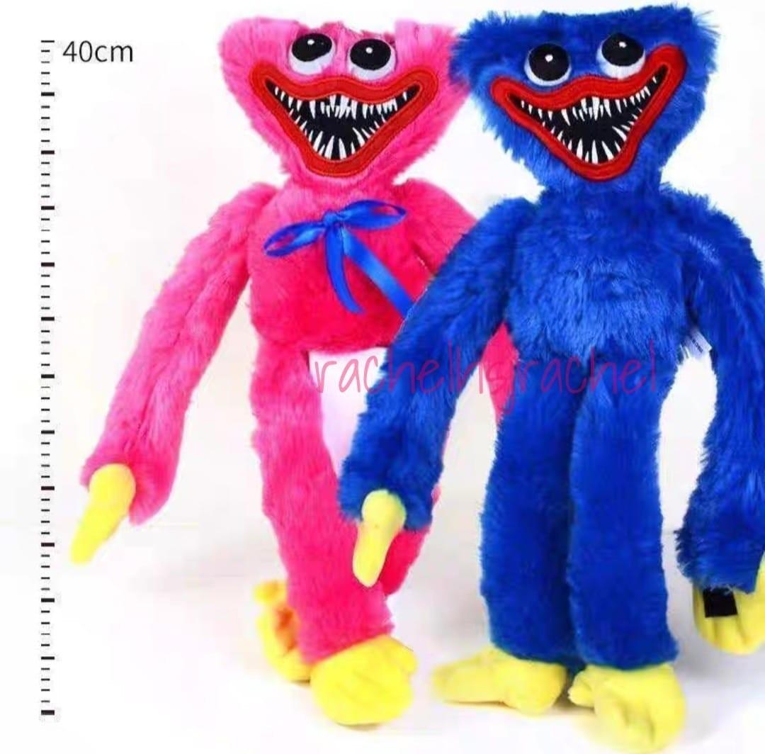 40cm Huggy Wuggy Rainbow / Blue - Kissy Missy Pink Plush Soft Toy Poppy ...