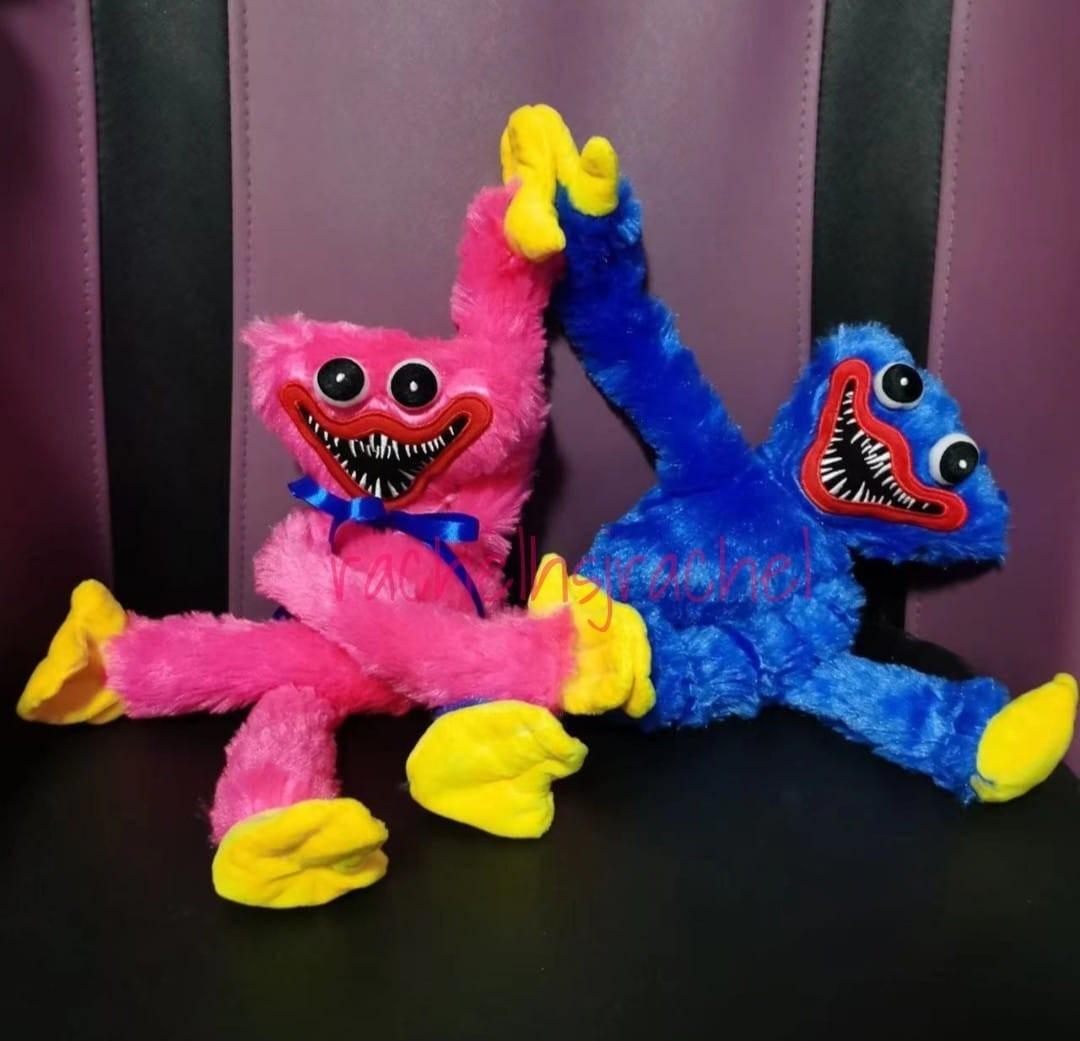 40cm Huggy Wuggy Rainbow / Blue - Kissy Missy Pink Plush Soft Toy Poppy ...