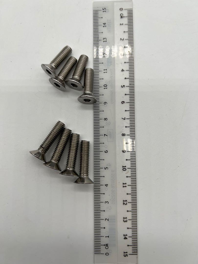 4x Stainless Steel M6 Countersink Socket Screws Furniture And Home
