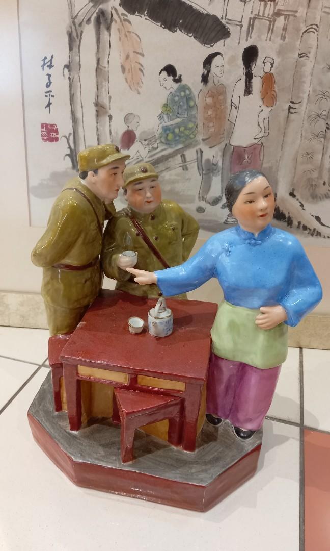 沙家浜陶瓷 Chinese opera Shajiabang Porcelain figurines, Hobbies & Toys ...
