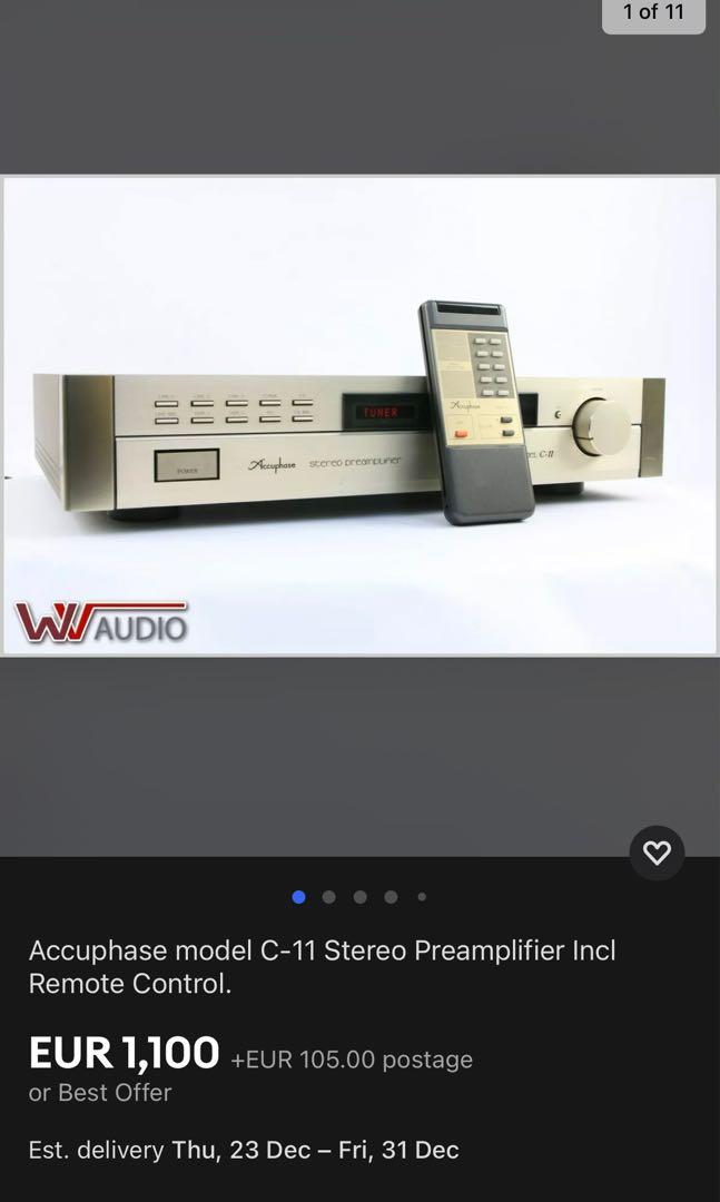 ACCUPHASE C-11 PREAMPLIFIER, Audio, Soundbars, Speakers & Amplifiers on ...