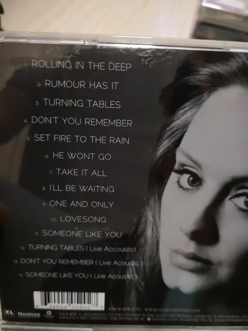 adele 21 back cover