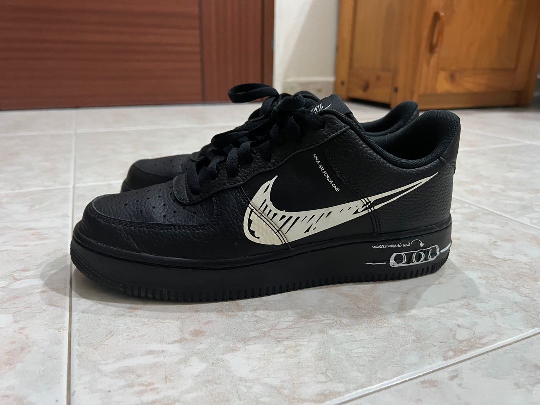 Air force 1 Sketch Black, Men's Fashion, Footwear, Sneakers on Carousell