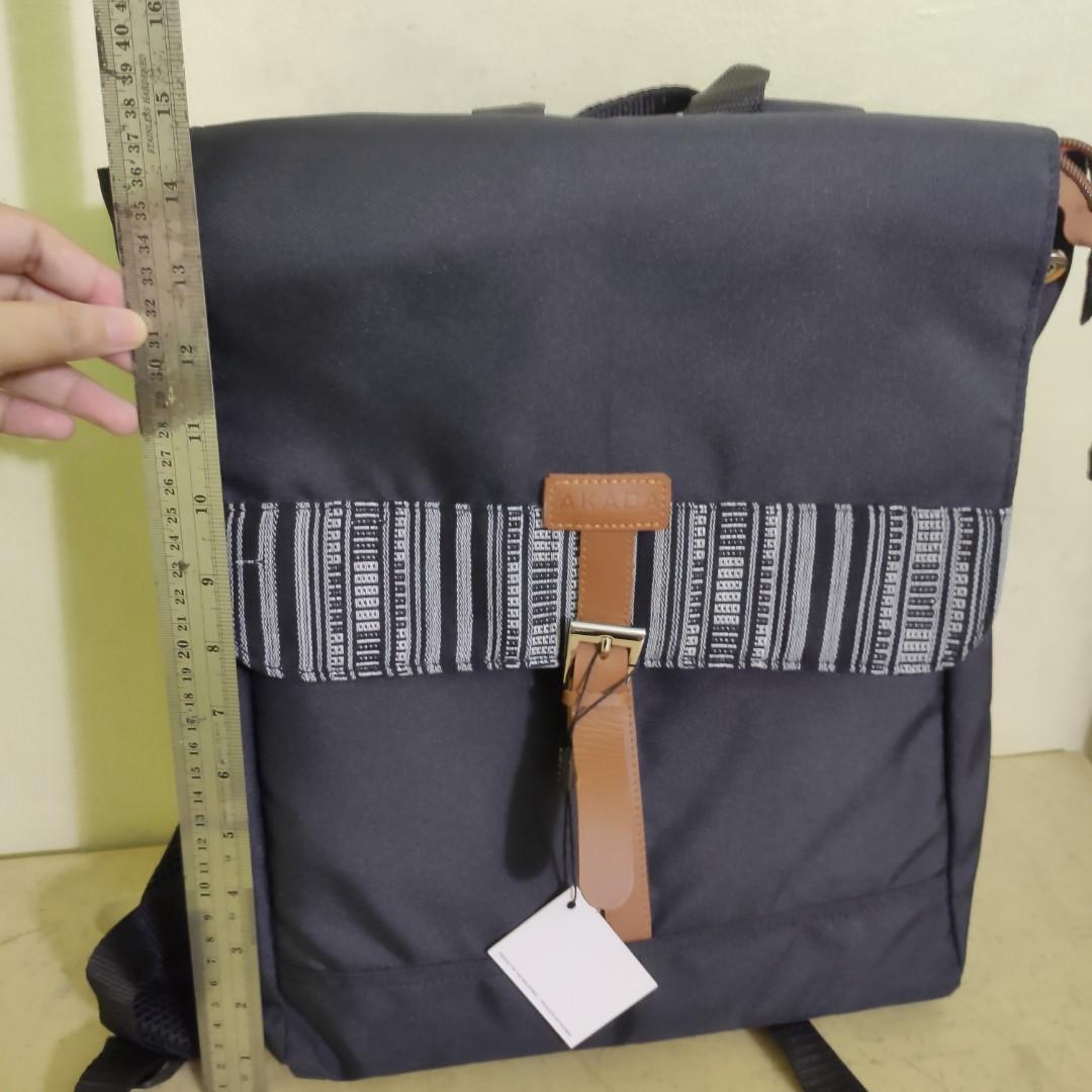 AKABA Sencillo Backpack in Black and White Sinaluan Weave, Men's ...