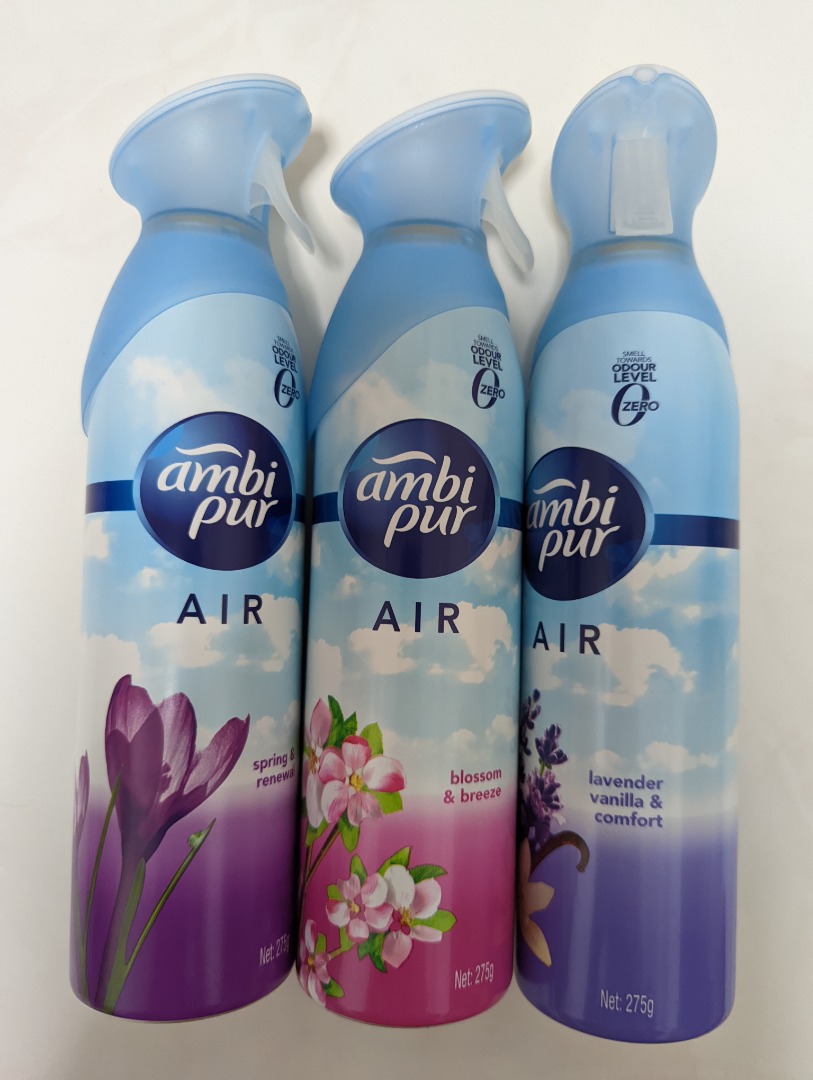 Ambi Pur Air Effects Freshener Spray - 275g x3, Furniture & Home Living ...